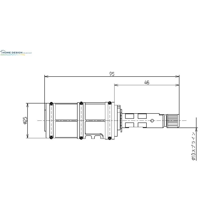 TOTO TH577-6 TOTO シャワーバス切替弁部 開閉ユニット部(TMA46型用) : ホームデザイン - 通販 - Yahoo!ショッピング
