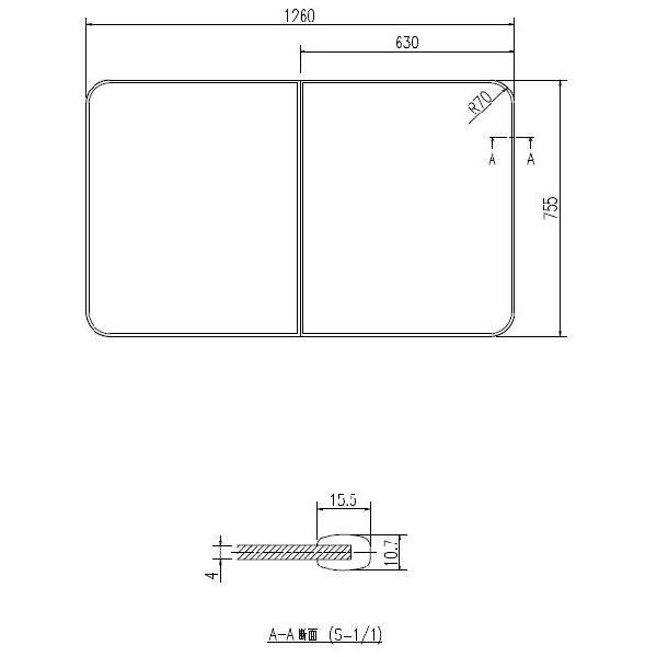LIXIL(INAX) 1300用組フタ(2枚) YFK-1376B(1) : yfk-1376b1 : ホームデザイン - 通販 - Yahoo!ショッピング