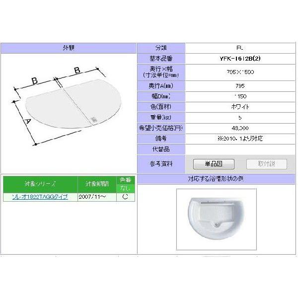 LIXIL YFK-1612B(2) 1600用組フタ(2枚) LIXIL(INAX) : ホームデザイン - 通販 - Yahoo!ショッピング