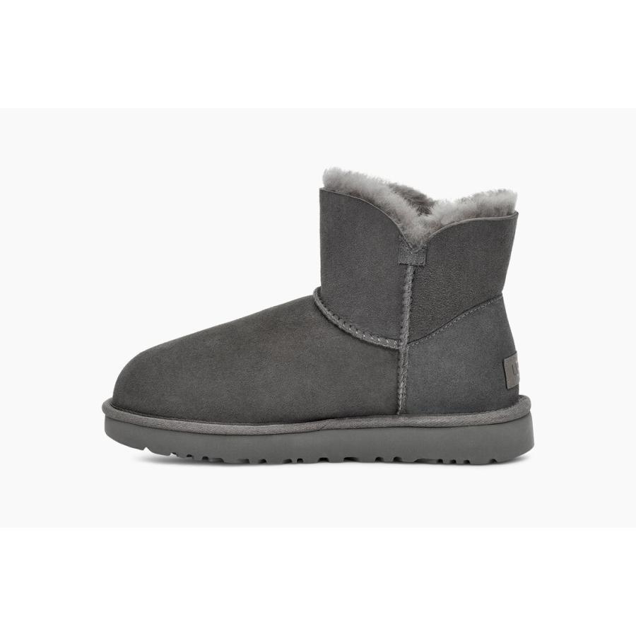 UGG Australia（アグオーストラリア） (アグ) MINI BAILEY BUTTON II レディース ミニ ベイリー ボタン 1016422 (GREY) ムートンブーツ シープ ...