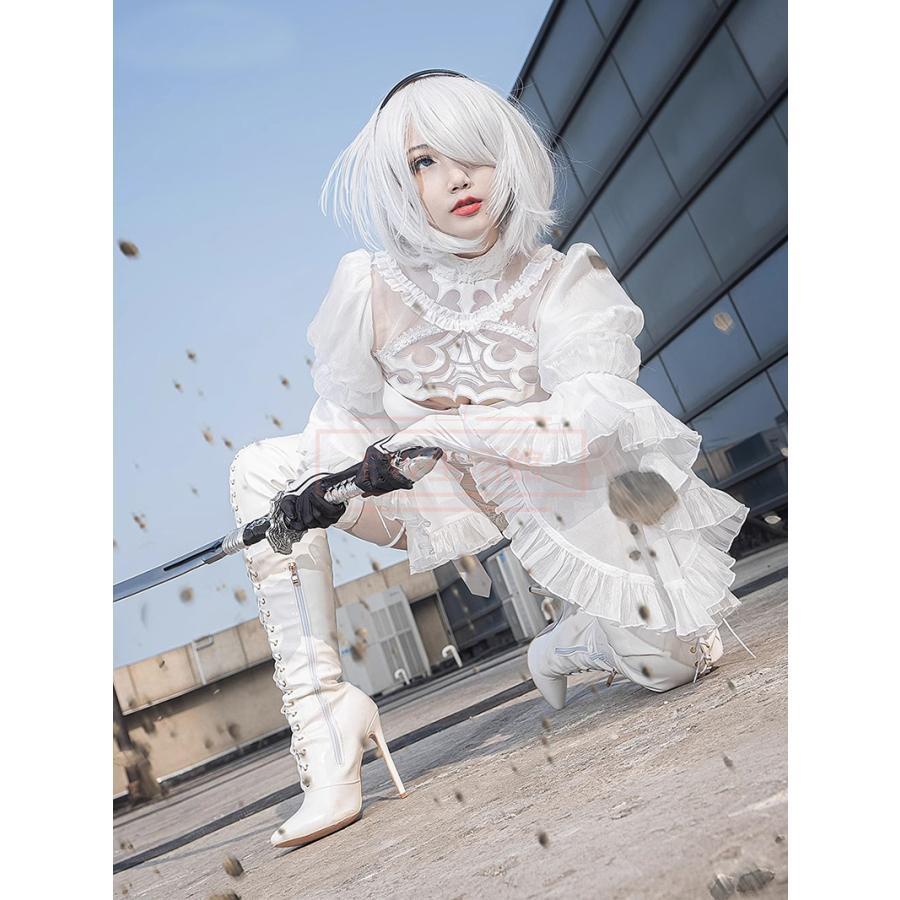 NieR Automata ニーア オートマタ 2B コスプレ衣装 コスチューム 演出服 アニメ ゲーム ハロウィン cosplay 変装 ...