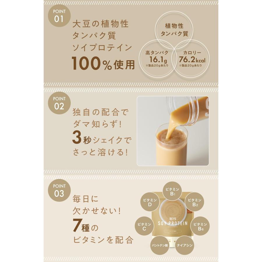 REYS レイズ ソイ プロテイン 山澤 礼明 監修 1kg 国内製造 ビタミン7種配合 SOY ぷろていん ソイプロテイン (ソイラテ風味) : ホームセンターprime - 通販 ...