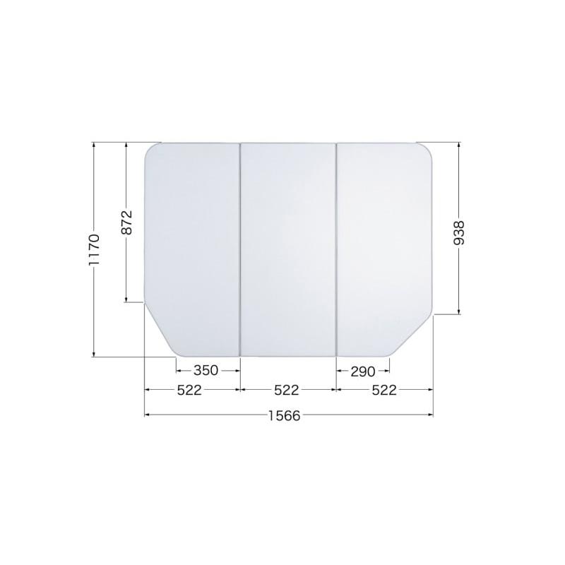 YAMAHA 在庫有 TOCLAS お風呂のふた トクラス (旧ヤマハ）断熱合わせフタ 3分割合わせ 風呂フタ 組みふた FFDGKW1AA ( GFFDGKW1AA ...