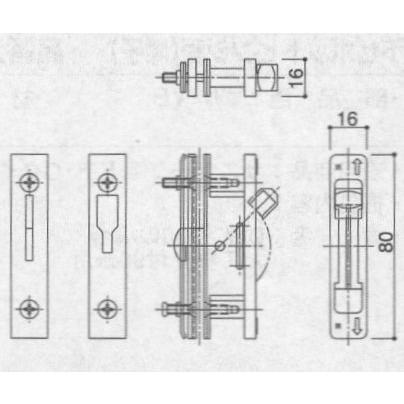 LIXIL YKK 浴室 浴室ドア用部品 引戸錠 品番:HH−J-0448 管理ナンバー YKB09042 梱包内容：K-13725: 1個 ...