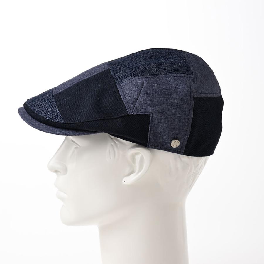 DAKS 帽子 ハンチング帽 キャップ メンズ 春夏秋冬 おしゃれ カジュアル Hunting Patchwork(ハンチング パッチワーク) D1665 ネイビー : メンズハット・帽子専門 ...