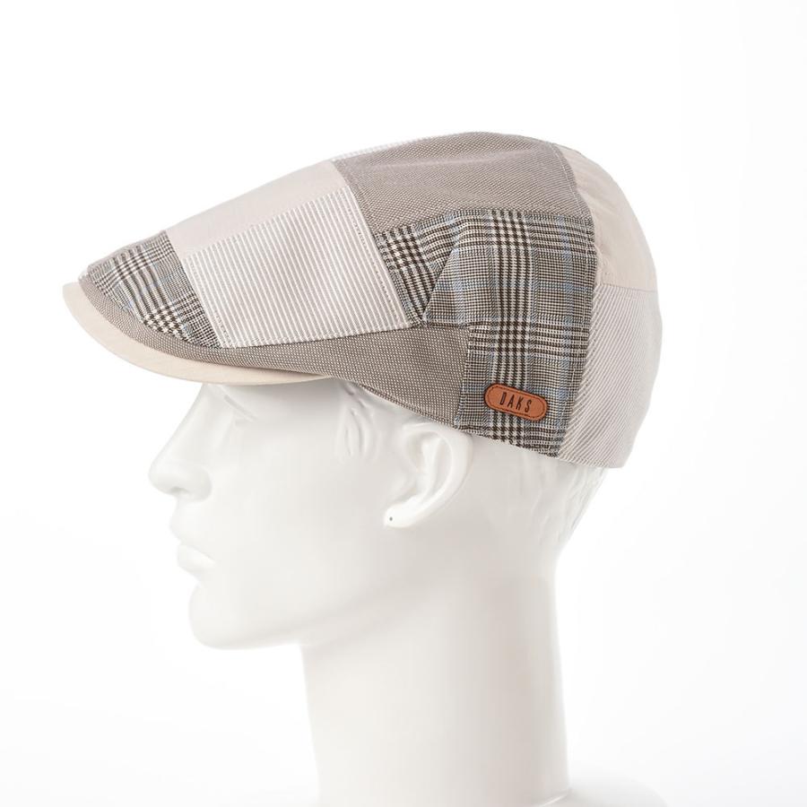 DAKS ハンチング帽 帽子 メンズ レディース 春 夏 秋 冬 キャップ CAP 大きめ 小さめ 普段使い Hunting Patchwork D1731 ベージュ : メンズハット・帽子 ...