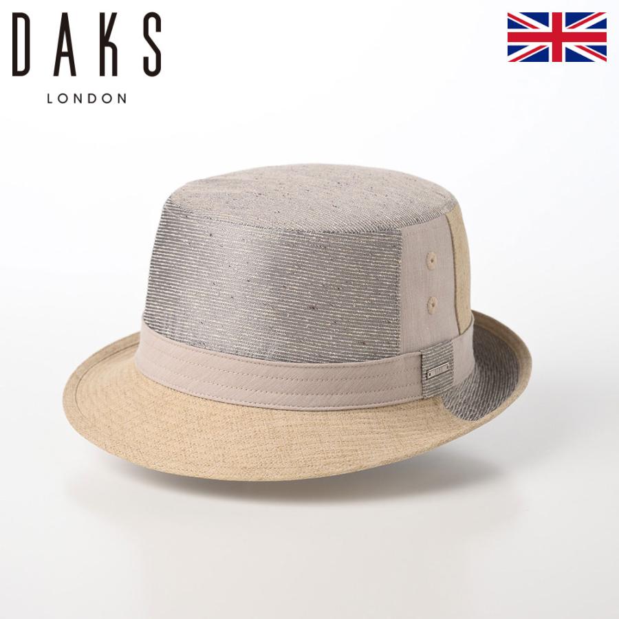 DAKS ダックス 帽子 バケットハット サファリハット メンズ レディース 春 夏 Alpen Patchwork(アルペン パッチワーク) D1757 ベージュ : メンズハット・帽子専門 ...