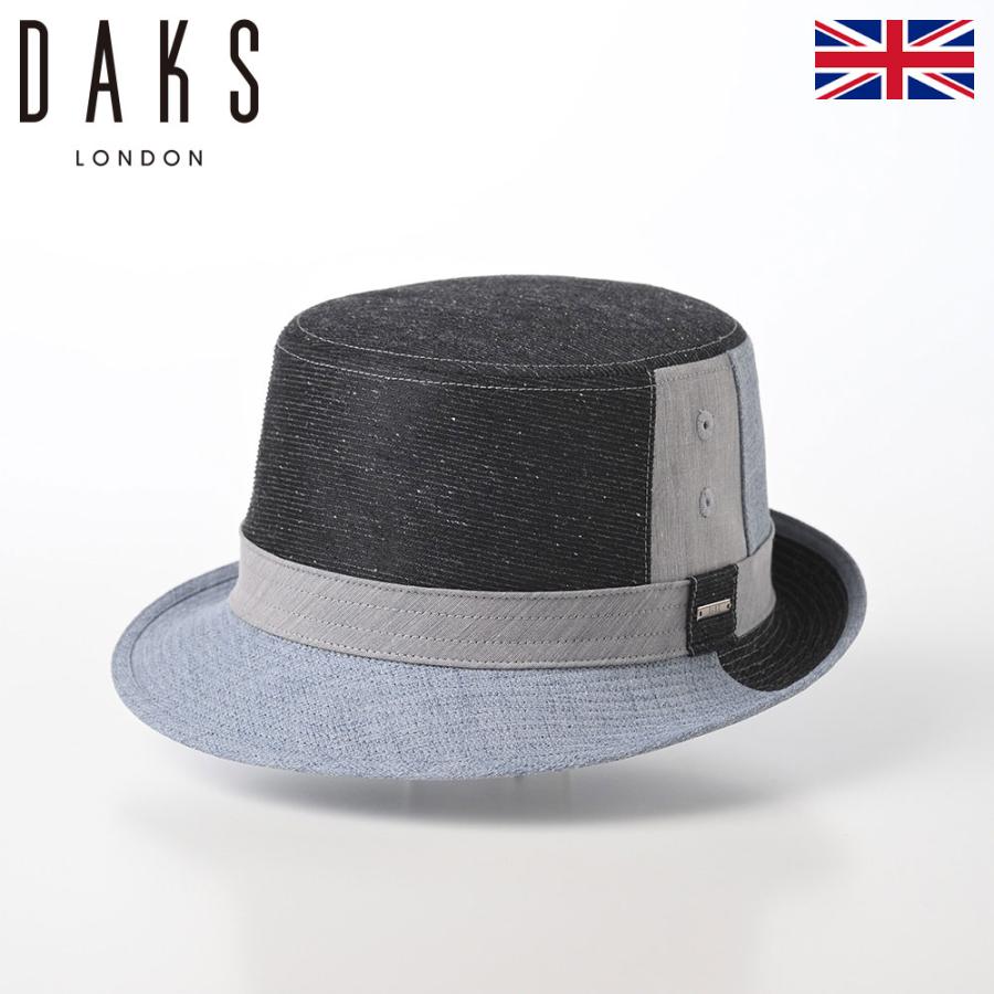 DAKS ダックス 帽子 バケットハット サファリハット メンズ レディース 春 夏 Alpen Patchwork(アルペン パッチワーク) D1757 ブルーグレー : d1757 ...