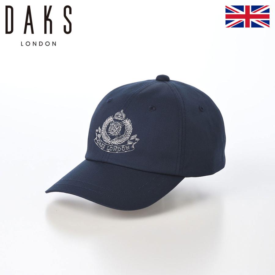 DAKS ダックス 帽子 キャップ CAP ベースボールキャップ 春夏 メンズ レディース Logo Cap Coat Cloth(ロゴキャップコートクロス)D1818 ネイビー : メンズ ...
