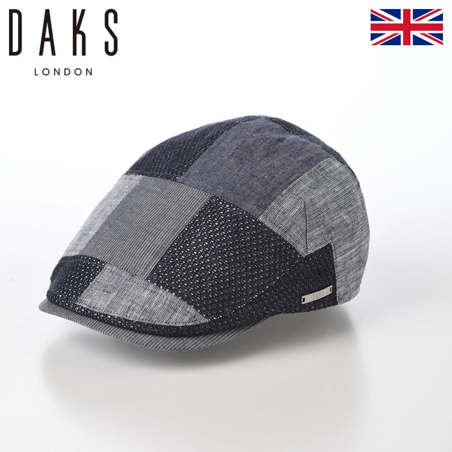 DAKS ハンチング帽 帽子 メンズ レディース 普段使い Hunting Patchwork（ハンチング パッチワーク） D1819 ネイビー : メンズハット・帽子専門店 時谷堂 - 通販 ...
