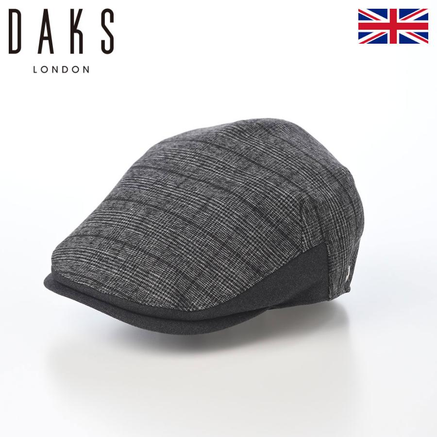 DAKS ハンチング 帽子 メンズ レディース 秋 冬 キャップ Cap おしゃれ Hunting Ecodry(ハンチング エコドライ) D1910 チャコール : メンズハット・帽子専門店 ...