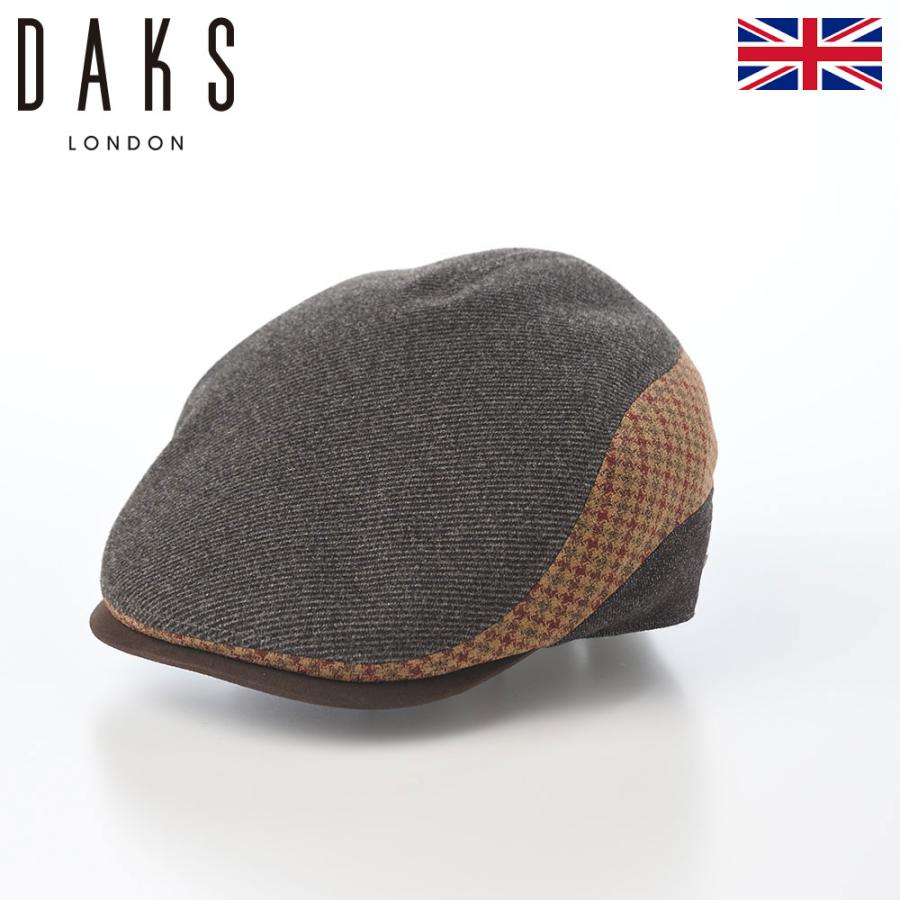 DAKS ハンチング 帽子 メンズ レディース 秋 冬 キャップ Cap おしゃれ Hunting Patchwork(ハンチング パッチワーク) D1919 ブラウン : メンズハット・帽子 ...