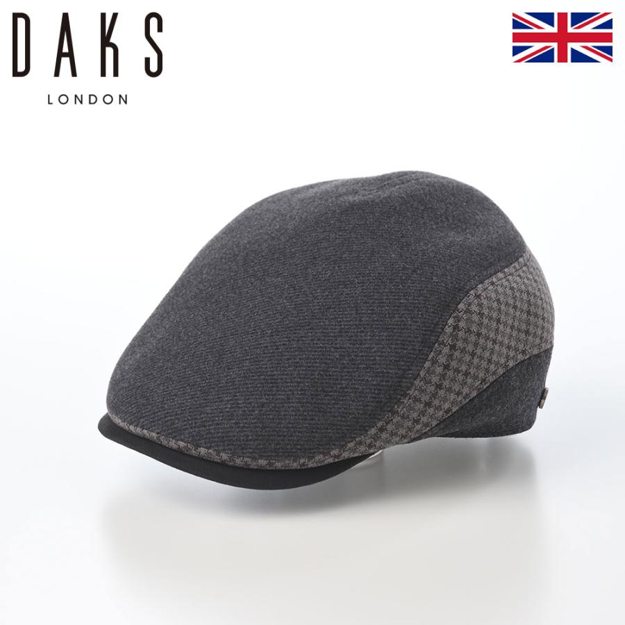 DAKS ハンチング 帽子 メンズ レディース 秋 冬 キャップ Cap おしゃれ Hunting Patchwork(ハンチング パッチワーク) D1919 グレー : メンズハット・帽子 ...