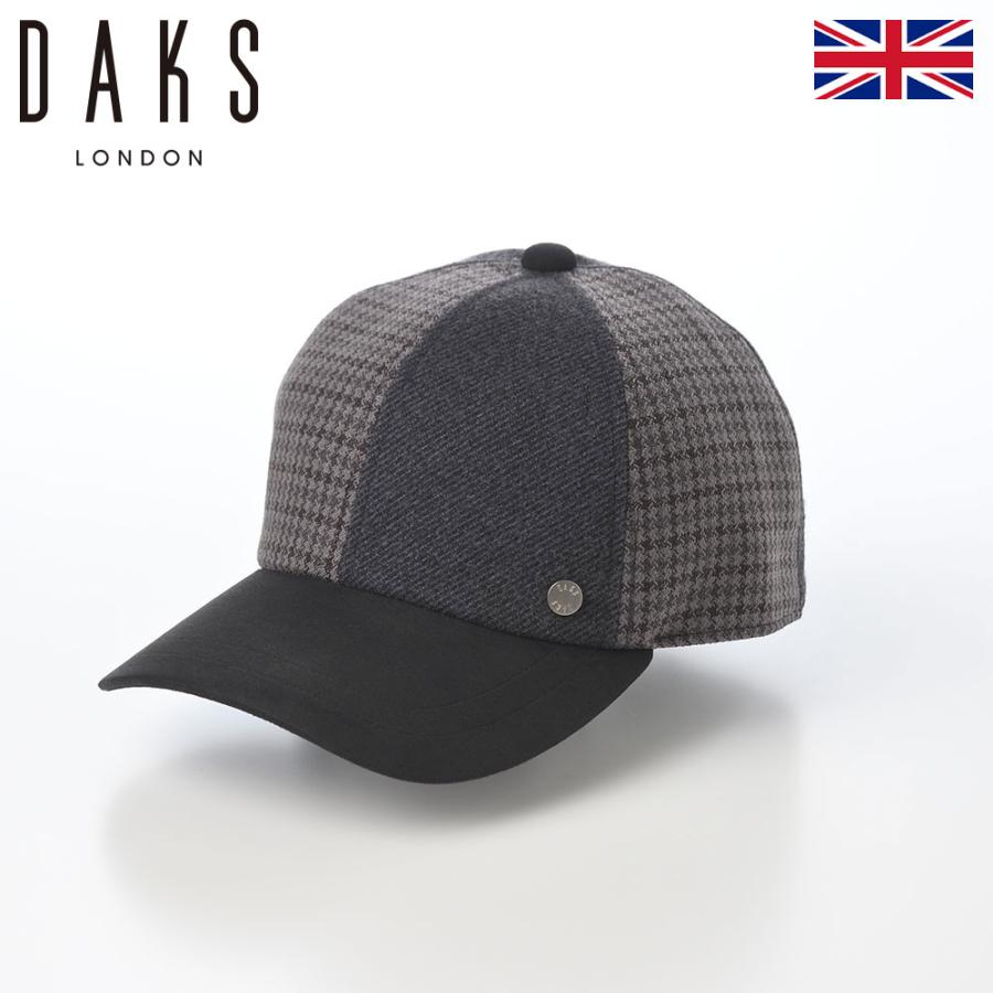 DAKS（ダックス） キャップ 帽子 メンズ レディース Cap Patchwork D1921 グレー おしゃれ ベースボールキャップ ...