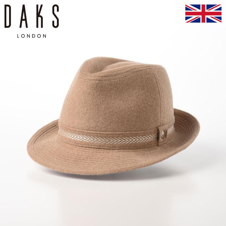 DAKS ダックス 帽子 メンズ レディース Hat Cashmere Mix（ハット カシミヤミックス） D3874 キャメル : メンズ ...
