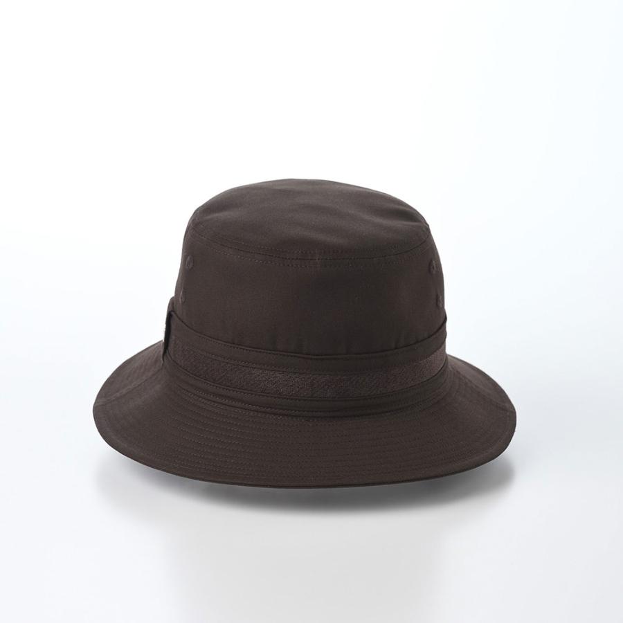DAKS バケットハット 帽子 メンズ 大きいサイズ アウトドア Safari Peach Skin Oxford(サファリ ピーチスキン オックスフォード) D3894 ブラウン : メンズ ...