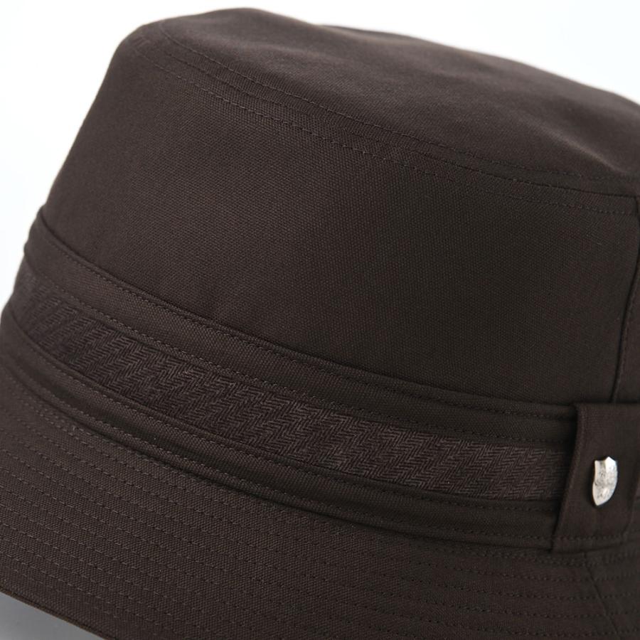 DAKS バケットハット 帽子 メンズ 大きいサイズ アウトドア Safari Peach Skin Oxford(サファリ ピーチスキン オックスフォード) D3894 ブラウン : メンズ ...