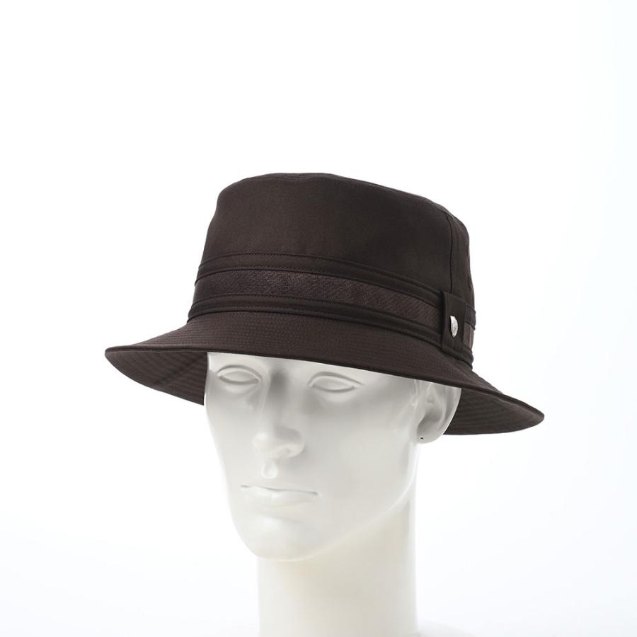 DAKS バケットハット 帽子 メンズ 大きいサイズ アウトドア Safari Peach Skin Oxford(サファリ ピーチスキン オックスフォード) D3894 ブラウン : メンズ ...