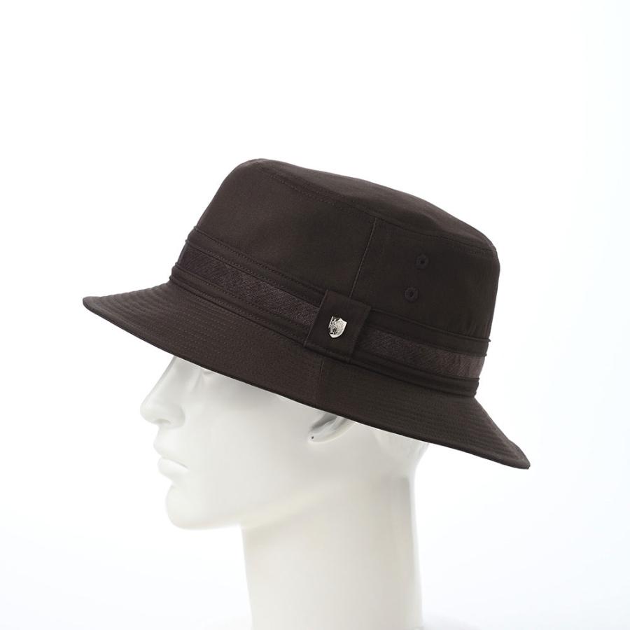 DAKS バケットハット 帽子 メンズ 大きいサイズ アウトドア Safari Peach Skin Oxford(サファリ ピーチスキン オックスフォード) D3894 ブラウン : メンズ ...