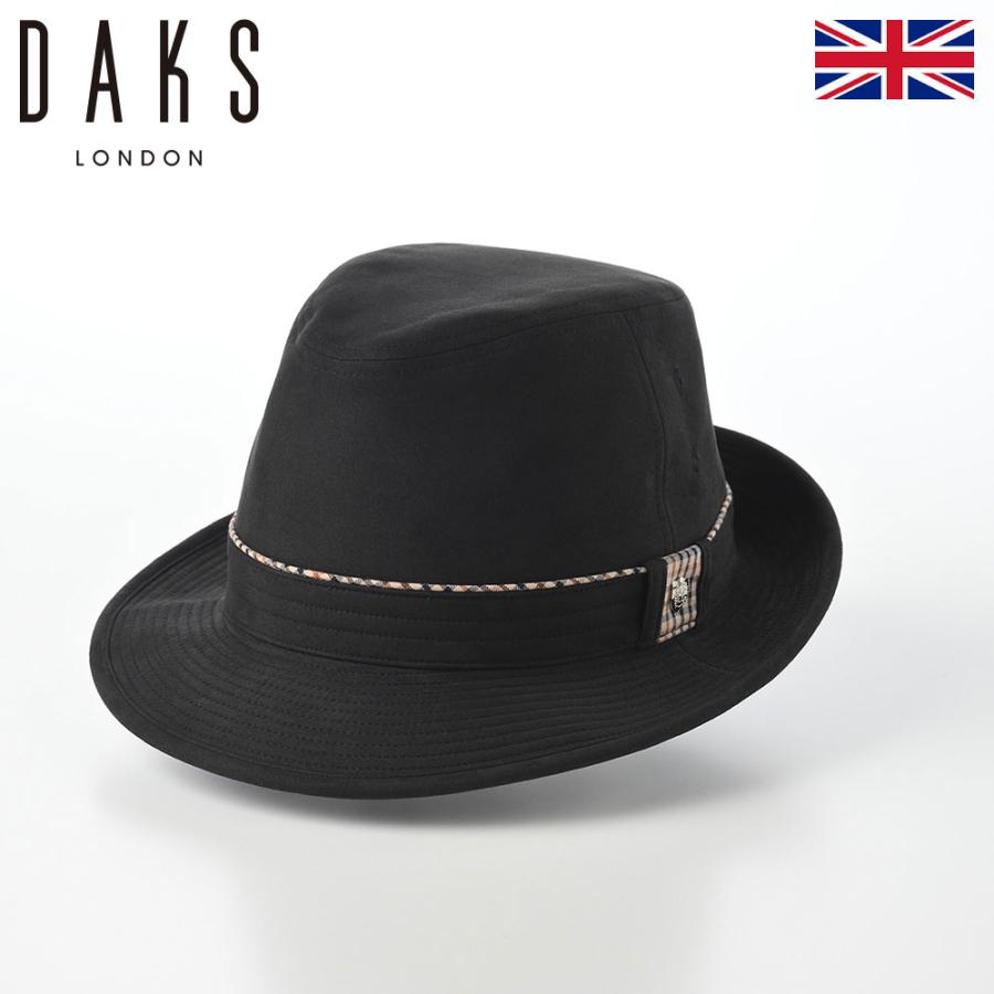 DAKS 中折れハット 帽子 ソフトハット メンズ レディース Hat AMARETTA(ハット アマレッタ) D3912 ブラック : メンズハット・帽子専門店 時谷堂 - 通販 ...