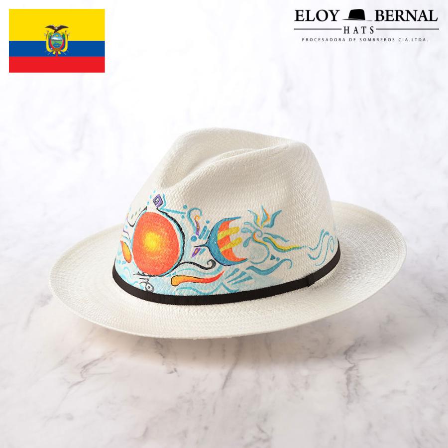ELOY BERNAL（エロイ ベルナール） デザインパナマハット パナマ帽 メンズ レディース 中折れハット 春 夏 大きいサイズ ブランド ...