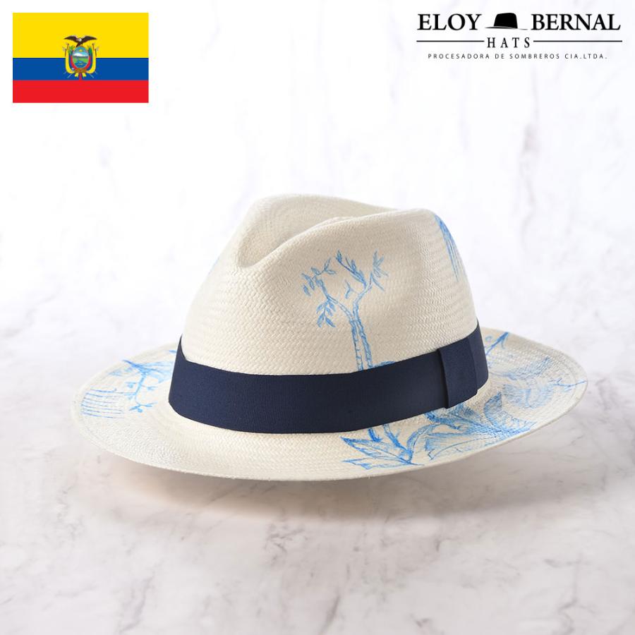 ELOY BERNAL（エロイ ベルナール） デザインパナマハット パナマ帽 メンズ レディース 中折れハット 春 夏 大きいサイズ ブランド ...