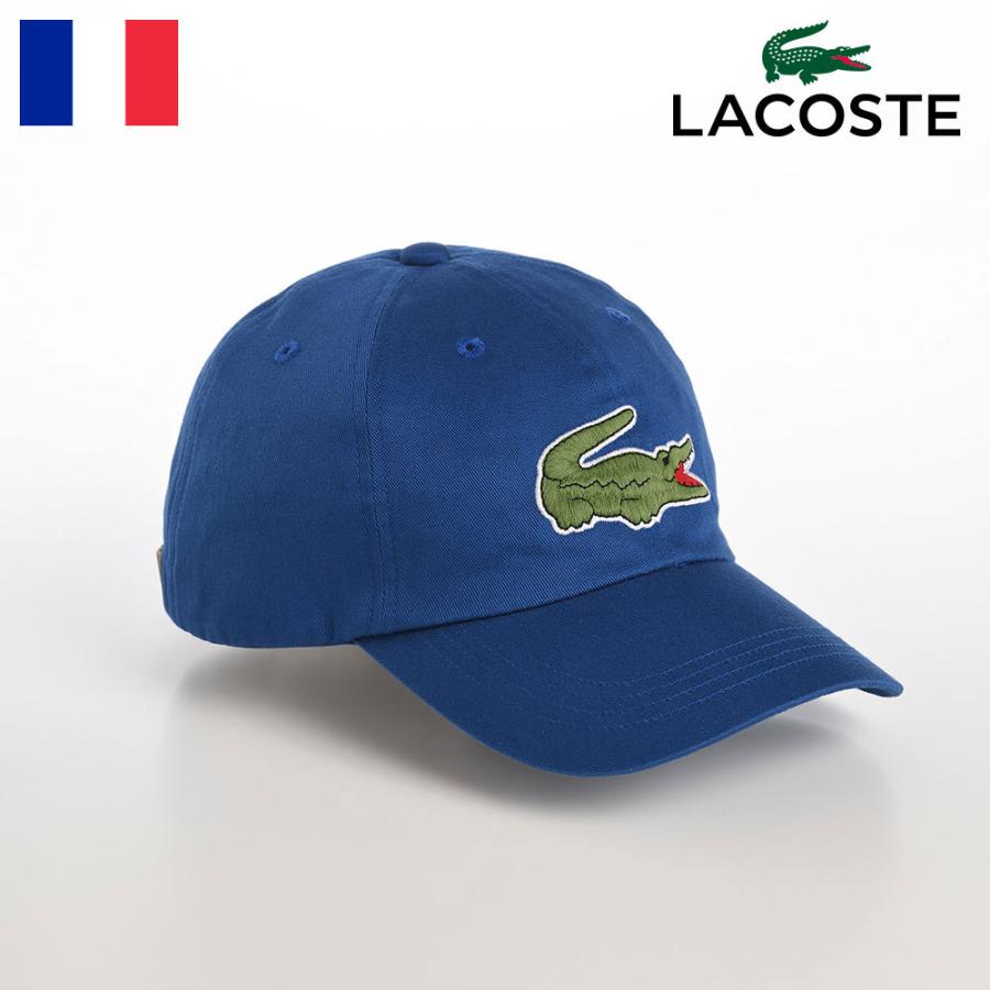 LACOSTE キャップ CAP 帽子 メンズ レディース 春夏秋冬 ワニロゴ アウトドア スポーツ BIG LOGO L1231 ブルー 熱中症対策 : メンズハット・帽子専門店 時谷堂 ...