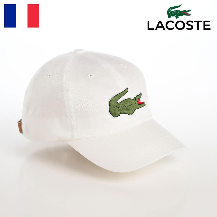 LACOSTE キャップ CAP 帽子 メンズ レディース 春夏秋冬 ワニロゴ アウトドア スポーツ BIG LOGO L1231 オフホワイト 熱中症対策 : メンズハット・帽子専門店 時 ...