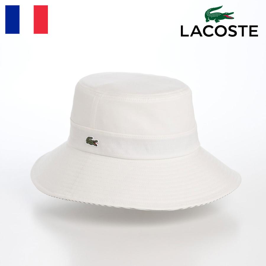 LACOSTE 【LACOSTEセール】バケットハット つば広 帽子 メンズ レディース ユニセックス BASIC LONG BRIM HAT ...