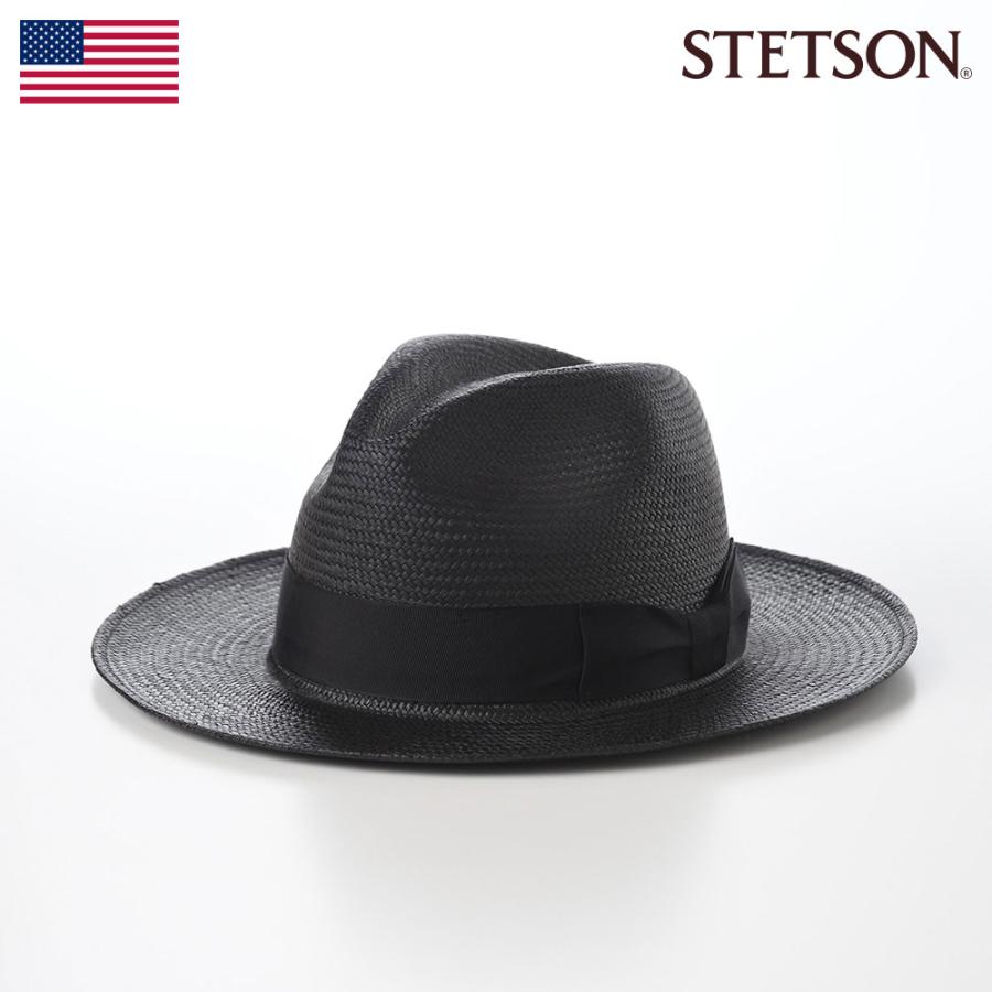STETSON ステットソン パナマ帽 パナマハット 帽子 メンズ レディース BASIC PANAMA HAT（ベーシック パナマハット） SE783 ブラック : メンズハット・帽子専門店 ...
