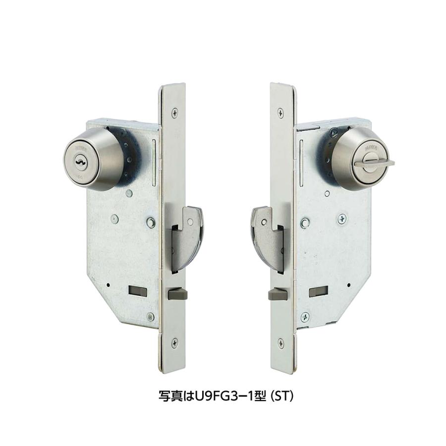 美和ロック 美和ロック U9 FG3-1 ※同一キー※ 引戸鎌錠(静音タイプ）バックセット51mm 戸厚33~42mm シリンダー錠【納期：約1か月〜】 : ホームウェアショップクギセイ ...