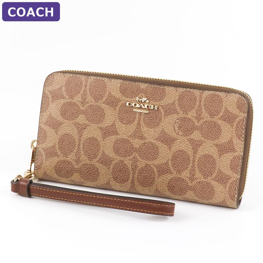 COACH コーチ 財布 長財布 CW778 IMXHE ストラップ付 シグネチャー アウトレット レディース 新作 : Hommage ...