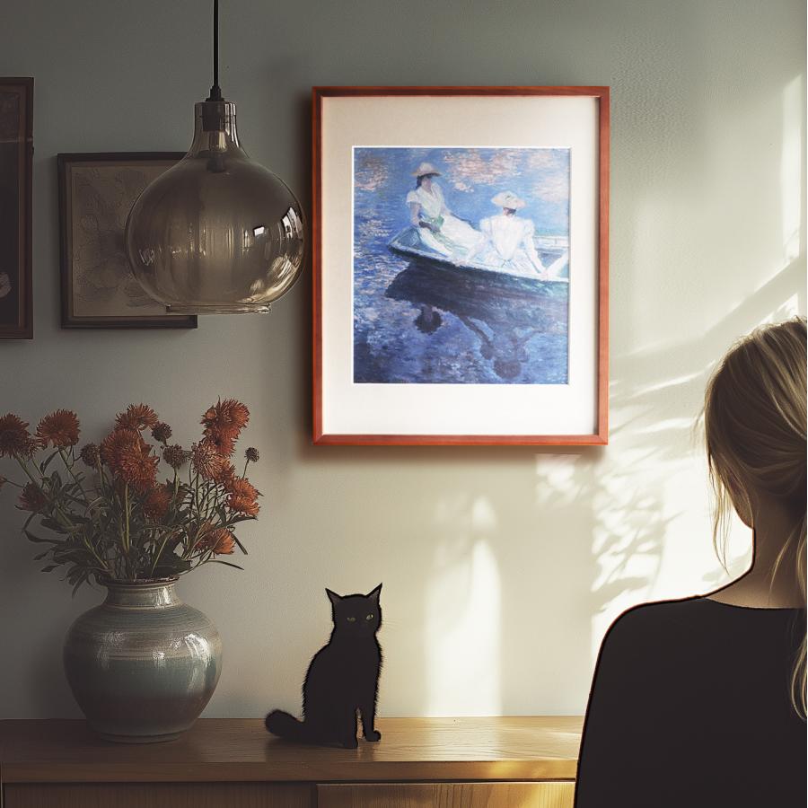クロード・モネ 「舟遊び」アートポスター（フレーム付き） / Claude Monet“On the Boat”名画・絵画[額入り] : HOMU Yahoo!店 - 通販 - Yahoo ...