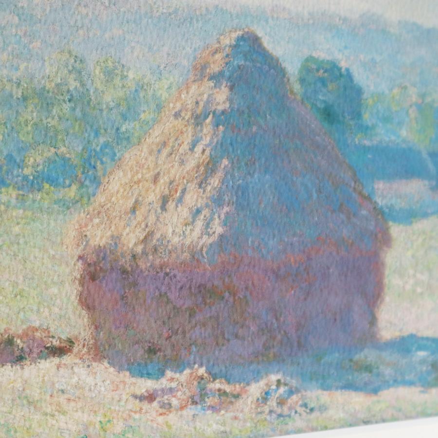 クロード・モネ 「積みわら（夏の終わり）」アートポスター（フレーム付き） / Claude Monet“Wheatstacks (End of ...