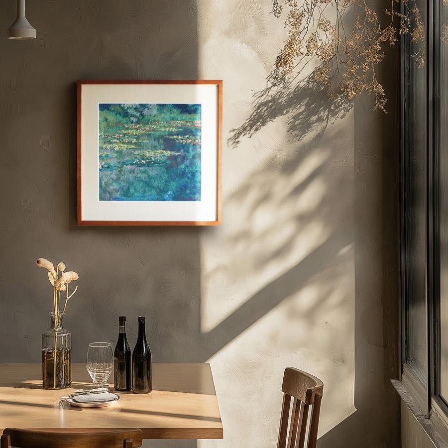 クロード・モネ 「睡蓮の池 1904年」アートポスター（フレーム付き） / Claude Monet“Water lily pond”名画・絵画[額入り] : HOMU Yahoo!店 ...