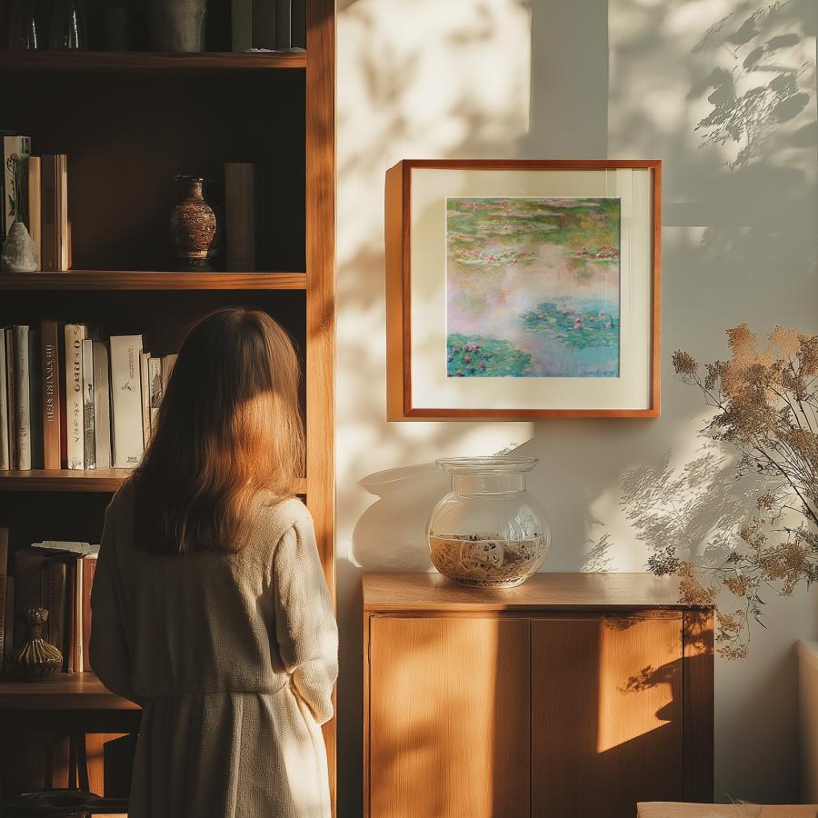 クロード・モネ 「睡蓮 1907年」アートポスター（フレーム付き） / Claude Monet“Water Lilies 1907”名画・絵画[額入り] : HOMU Yahoo!店 ...