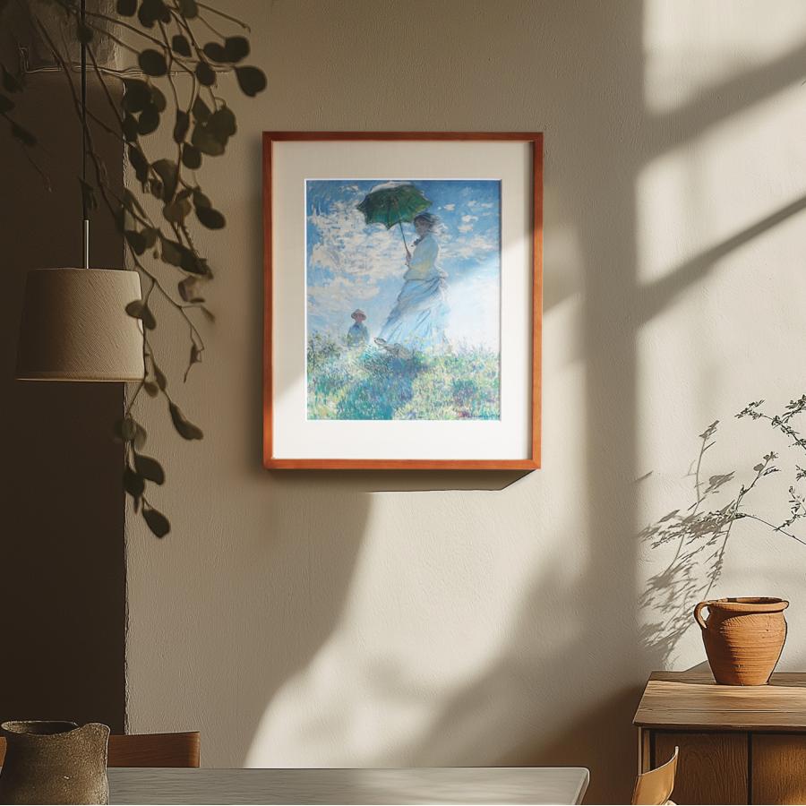 クロード・モネ 「散歩、日傘をさす女性」アートポスター（フレーム付き） / Claude Monet名画・絵画[額入り] : HOMU Yahoo!店 - 通販 - Yahoo!ショッピング