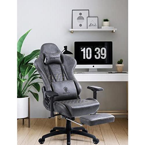 Dowinx 4Dアームレスト オフィスチェア/ゲーミングチェア/デスクチェア/リクライニングチェア オットマン付き 新開発中世ヨーロッパ風PU :HBc0b0f2d63d:Honey Bee ...