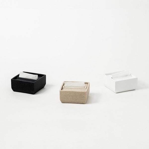 ideaco ハーフティッシュケース ”ideaco”torel half イデアコ ティッシュカバー ティッシュボックス モダン 白 黒 : ほの - 通販 - Yahoo!ショッピング