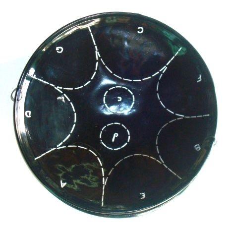 PANLAND MIPI04 Petit Steel Pan Cスケール 8音 プチ・パン(BLACK/RED/BLUE)(スチール・パン ...