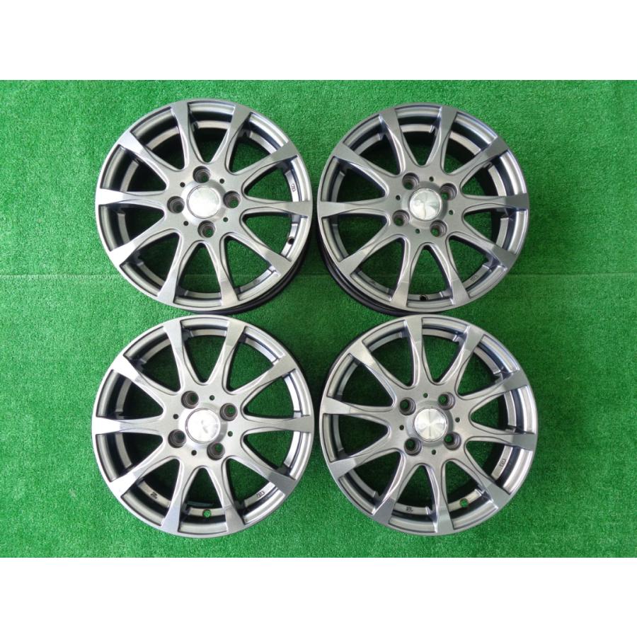 4.5J-14インチ 4H100 +45 グランパス 中古 アルミ ホイール 4本 軽自動車サイズ♪ : 45-14granpustuki ...