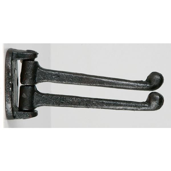 DULTON 2 SWING WALL HOOK A.BLACK 2スイングウォールフック アンティークブラック ダルトン S255-89ABK (S：0240) : HonyaClub ...