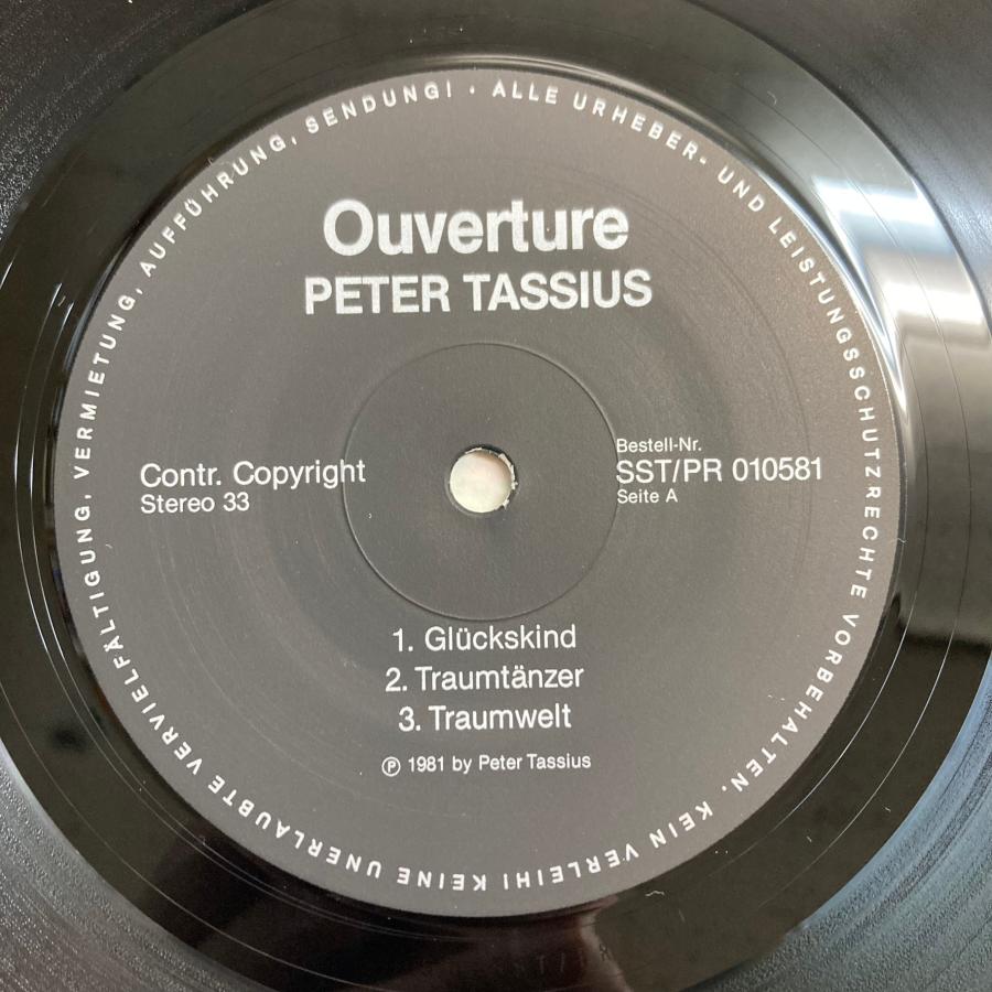 PETER TASSIUS & ISKANDER／OUVERTURE 【中古LPレコード】 ドイツ盤 SST/PR 010581 :lc ...