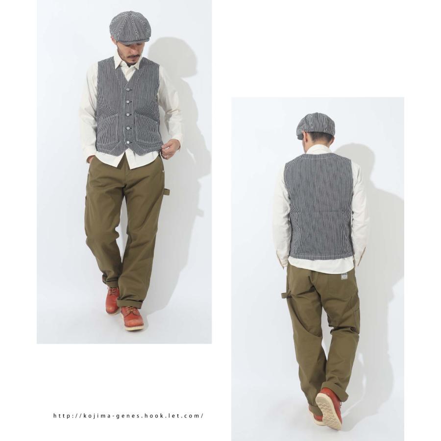 児島ジーンズ 13oz デニム&ヒッコリー ベスト 【 】 トップス 児島ジーンズ 13oz デニム&ヒッコリー ベスト 【 】 トップス