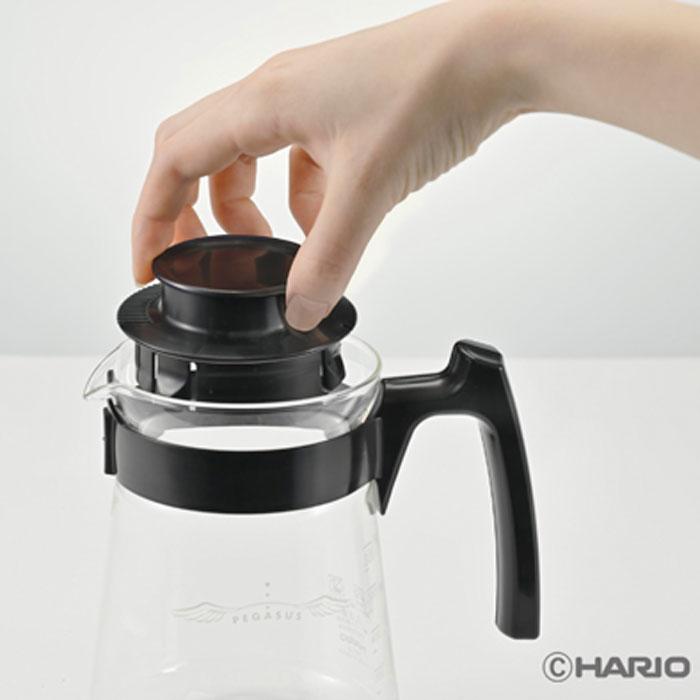 HARIO ハリオ HARIO ペガサスサーバー1000 2〜8杯用 実用容量：1000ml カラー：ブラック 耐熱ガラス 日本製 : キッチン用品店 ホーオンストア - 通販 - Yahoo ...