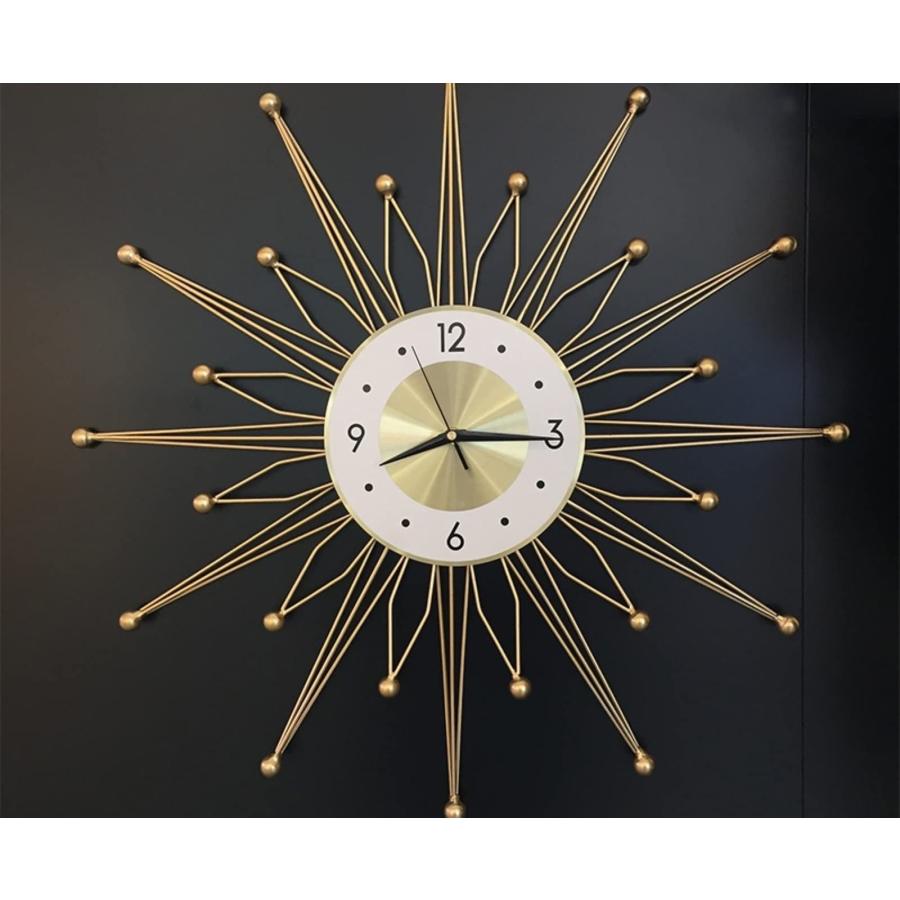 【レビュー特典】 メタルフレーム サンバースト ウォール クロック 壁掛け 時計 静音 : RUMAY公式ショップ - 通販 - Yahoo!ショッピング
