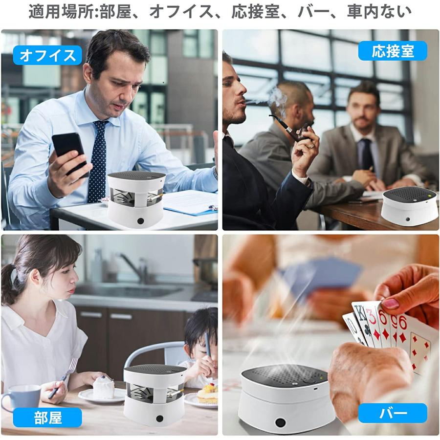 灰皿 空気清浄機 スモークレス灰皿 卓上 イオン発生器 高性能活性炭フィルター搭載 電子ライター機能付き 3階段風量切替 USB充電式 ケーブル付き : RUMAY公式ショップ - 通販 ...