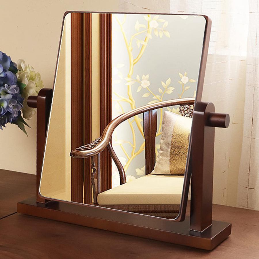 卓上ミラー 木製 鏡 大きい スタンドミラー 卓上 木 化粧ミラー 34*33*8cm : RUMAY公式ショップ - 通販 - Yahoo!ショッピング