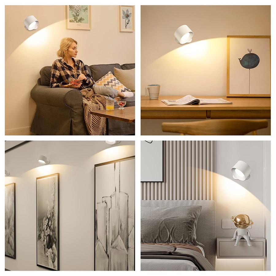 【レビュー特典】RUMAY スポットライト LED デスクライト ブラケットライト ウォールライト 3段階調光調色 マグネット式 360°照明角度対応 日本語説明書 :hl429:RUMAY ...