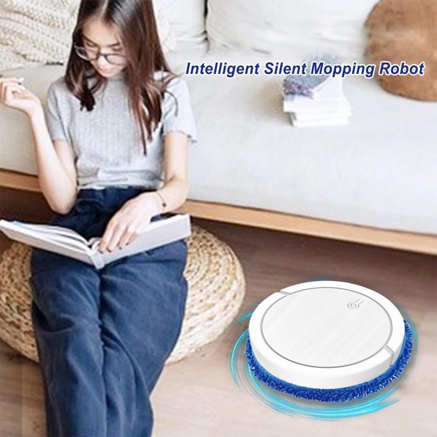 SZSS 自動モップロボット ABS 回転モップクリーナー 長持ちするポータブルウェットドライモップマシン フローリング : RUMAY公式 ...
